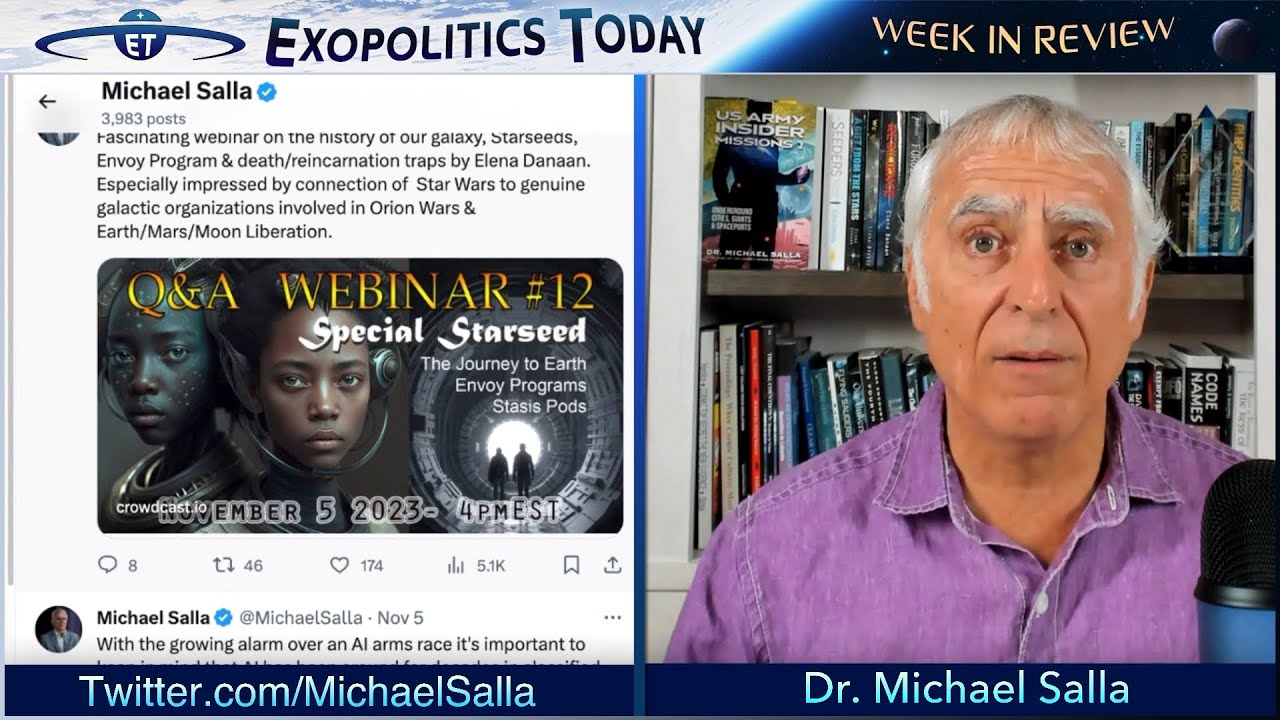 Exopolitics Today Week in Review with Dr Michael Salla – Nov 11, 2023 – Exopolitics